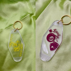 Retro Motel Keychain - Etsy