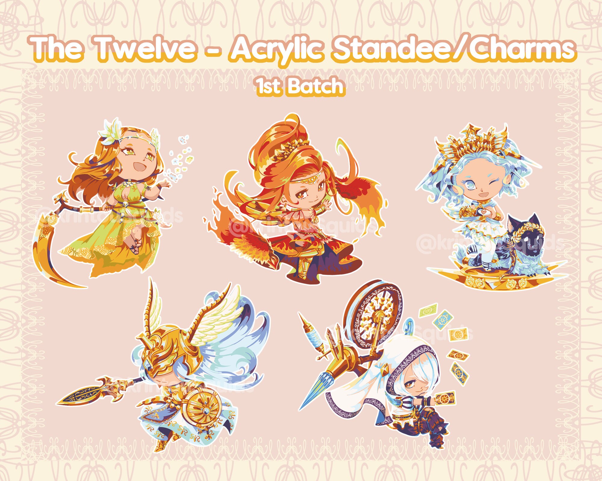 FFXIV the Twelve Acrylic Charms/standee - Etsy Canada