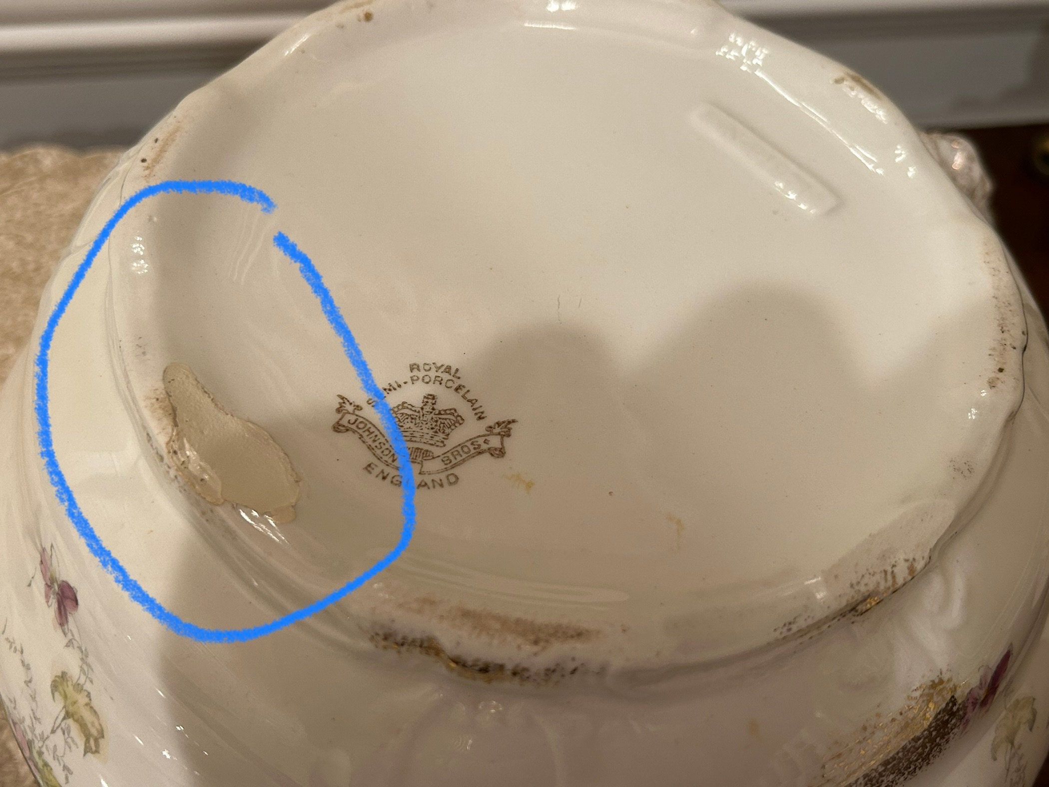 Antique English Chamber Pot W/ Lid Purple and Yellow Violets - Etsy