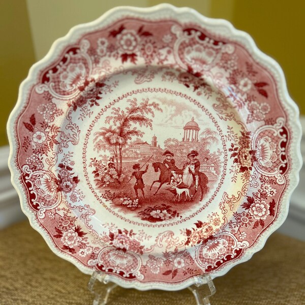Red Transferware - Etsy