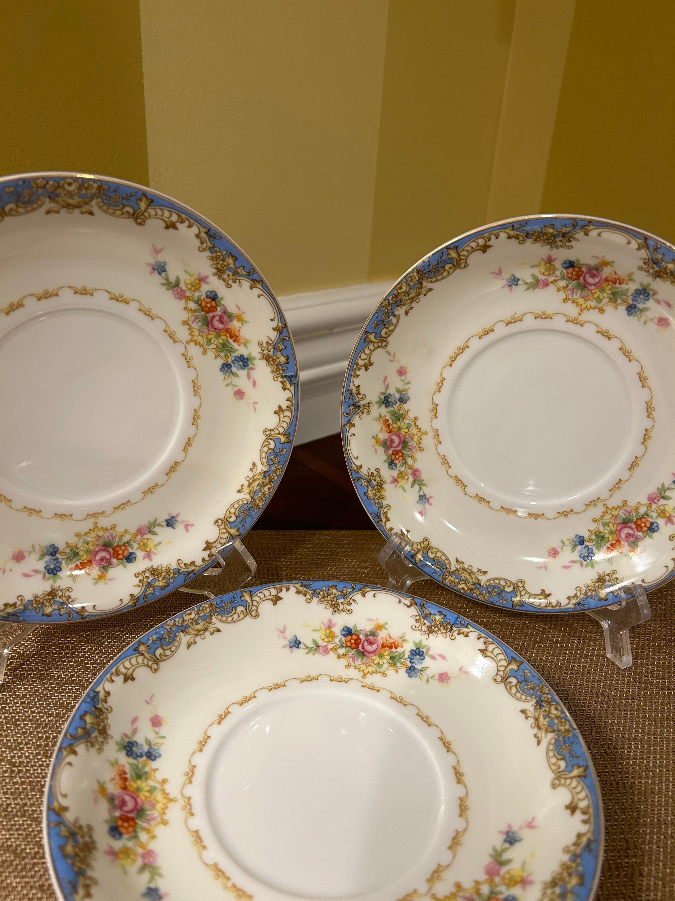 Vintage 1940s Kongo China STS Hand Painted Saucers. Set of 3, Rare Find ...