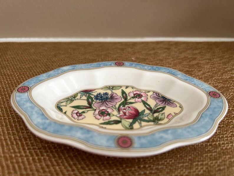 Vintage 1995 Wedgewood Sarah Mini Oval Tray, Trinket Dish, Candy Dish ...
