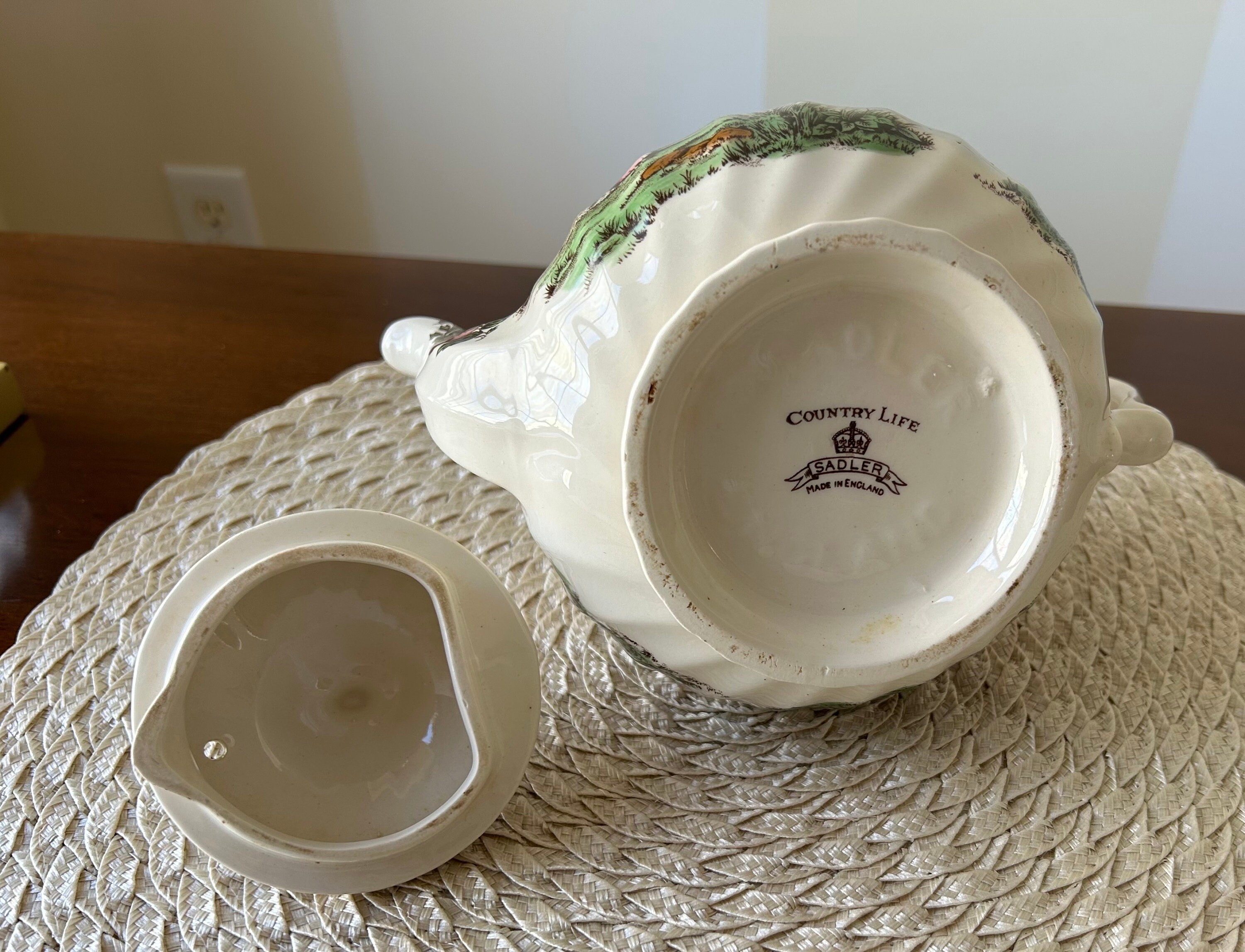 Sadler Country Life Pattern Teapot, Full Size Vintage Teapot, English ...
