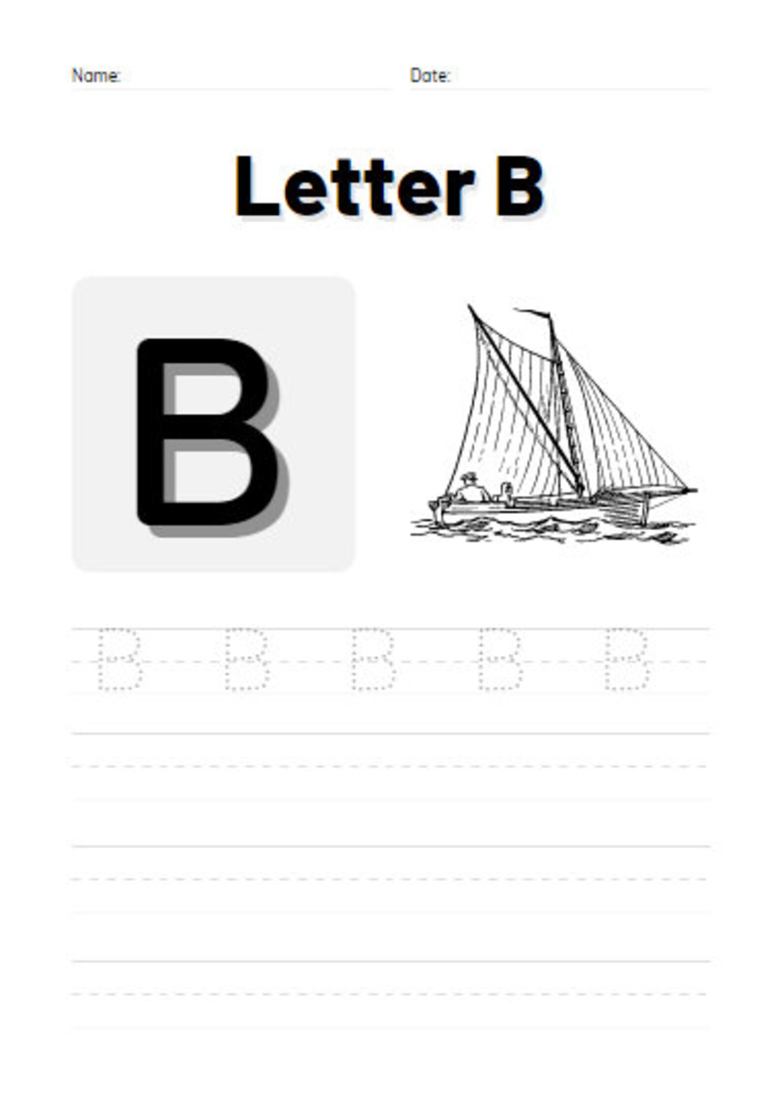 Capital Letter Handwriting Worksheets/ ABC Letter Tracing - Etsy