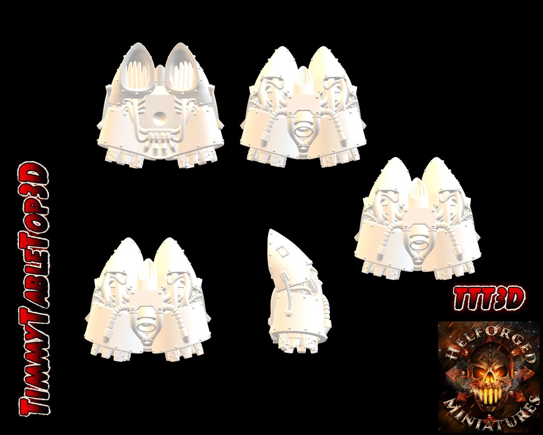 5 Mark 2 Jump Packs Part 2 Helforged Miniatures - Etsy