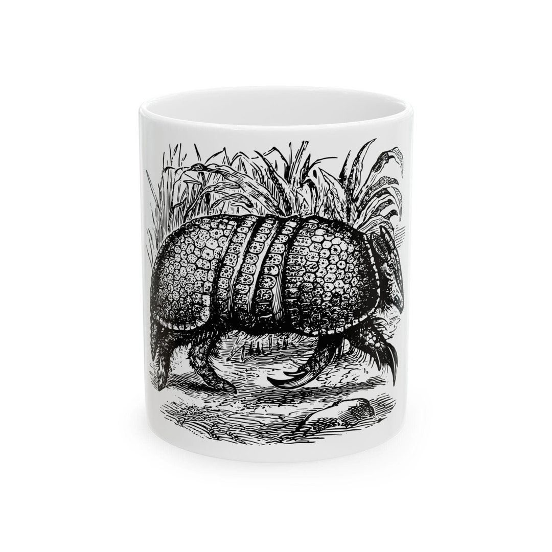 Armadillo Ceramic Mug, Unique Animal Design Coffee Cup, Gift for ...