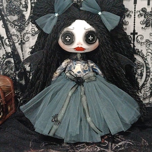 VAMPIRE DOLL DORA -dark Doll,gothic Doll, Handmade Textile Decor Doll ...