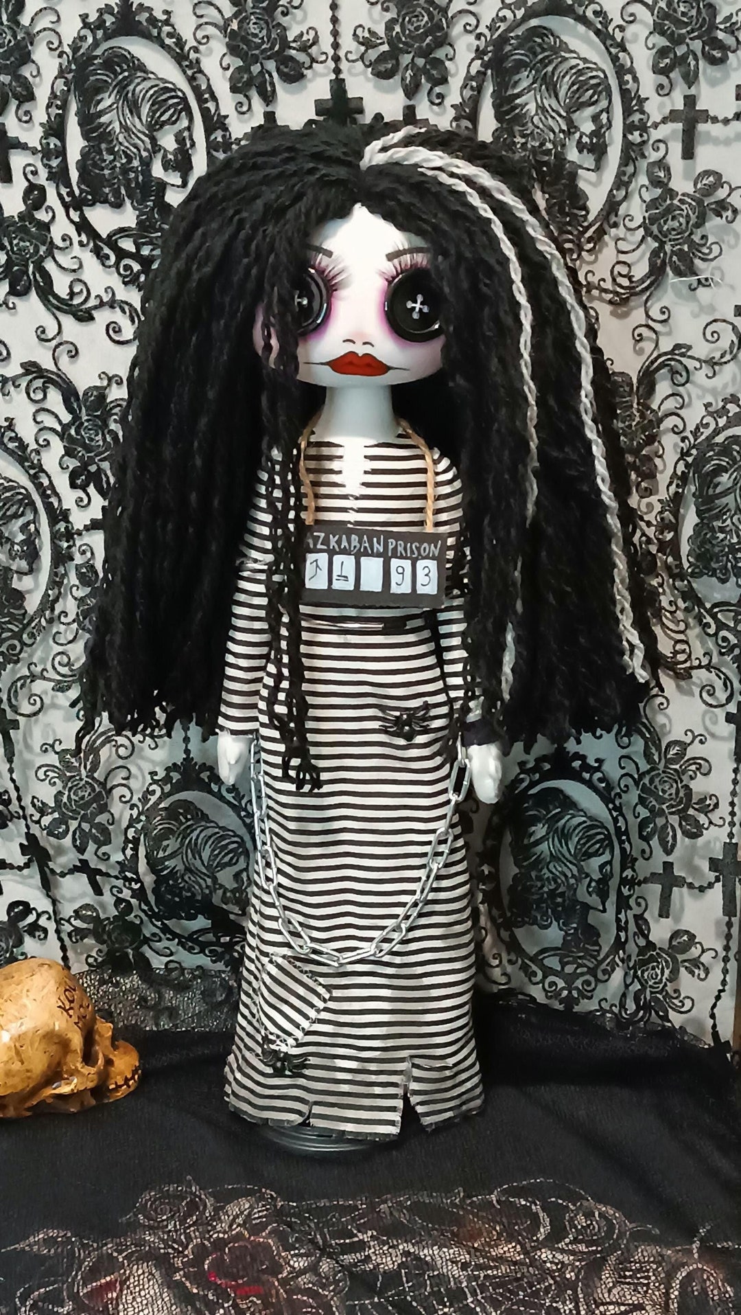 Doll Inspired by Bellatrix Lestrange, Creepy Witch Art Doll,colectible ...