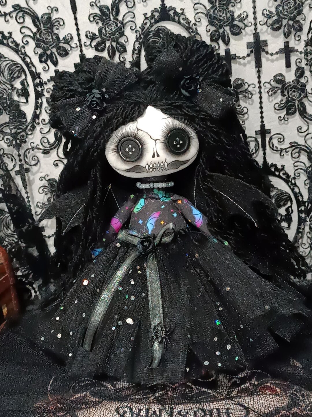VAMPIRE DOLL ESTER - Gothic Doll,goth Doll,skeleton, Fantasy,art Dolls ...