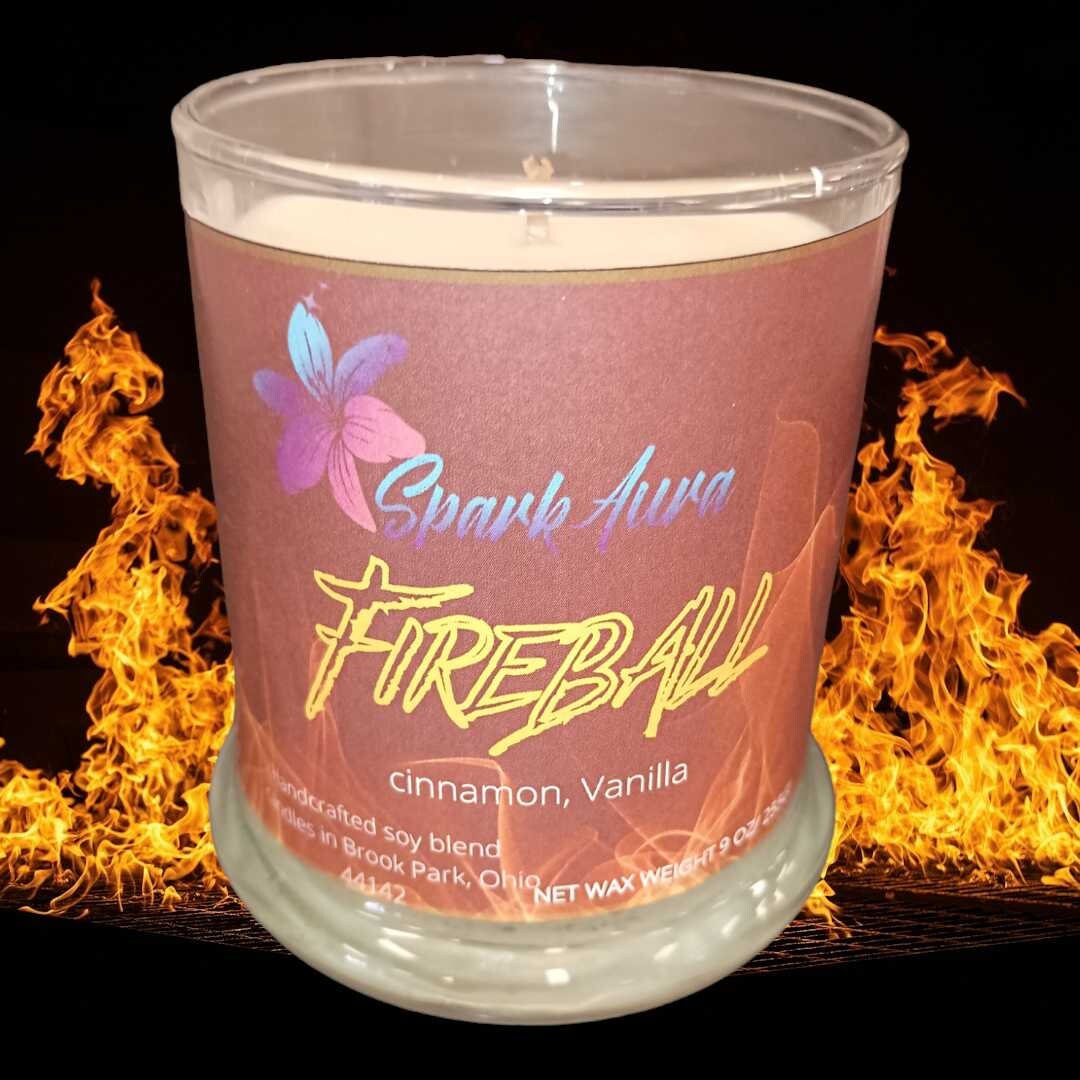 Fireball Scented Candle 9oz - Etsy