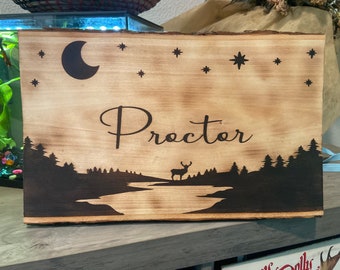 Wood Burned Sign - Etsy