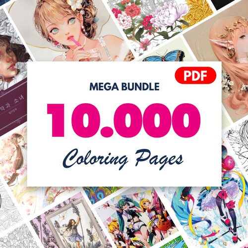 Fairy Coloring Pages Book for Adults and Kids Bundle - Etsy