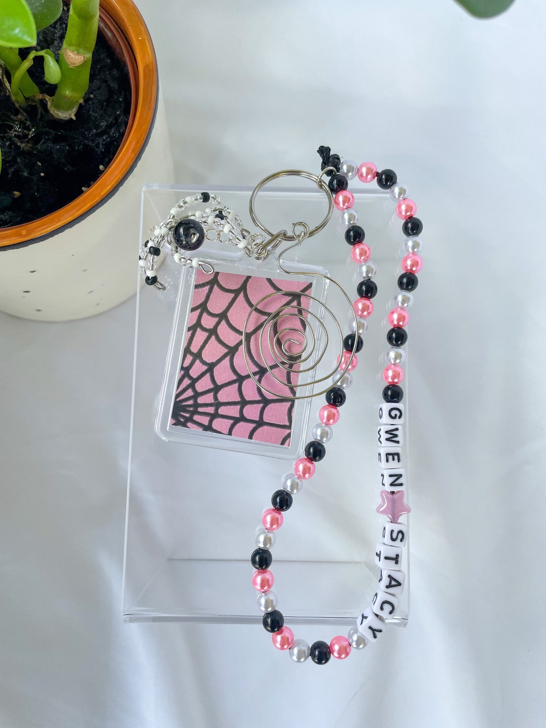 Gwen’s Spider Web Keychain and Phone Charm - Etsy