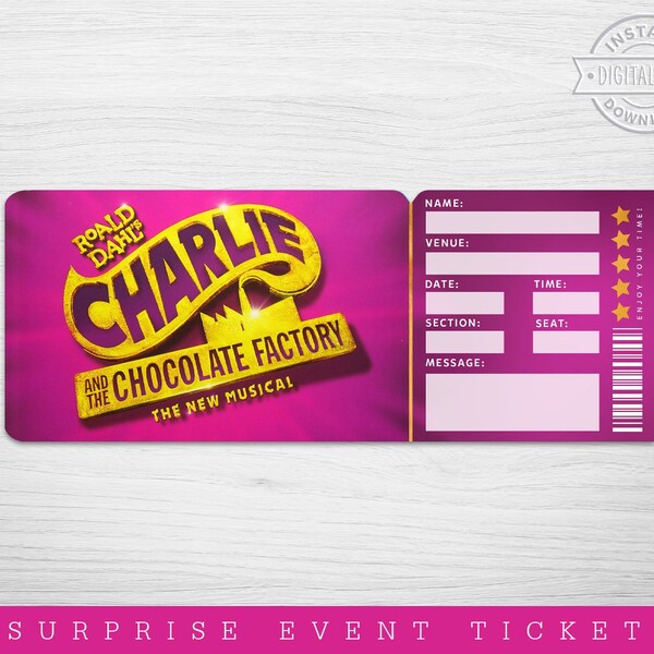 Charlie and the Chocolate Factory Party - Etsy