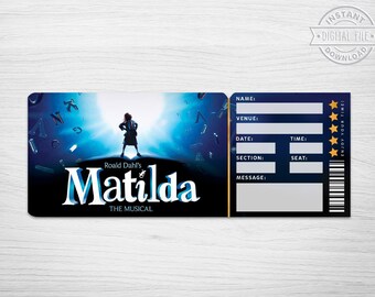 Matilda the Musical Ticket | Etsy Australia