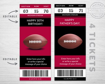 Nfl Ticket Reveal - Etsy