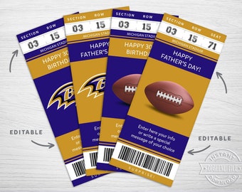 Ravens Game Ticket - Etsy