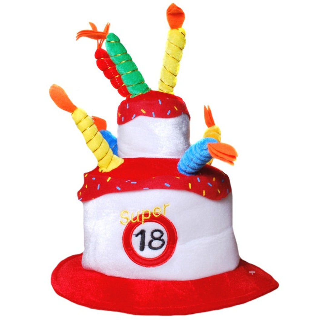18th Birthday Hat Happy Birthday Cake Birthday Hat With - Etsy