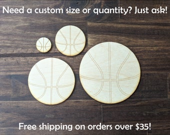 Wooden Basketball Cutout | Etsy