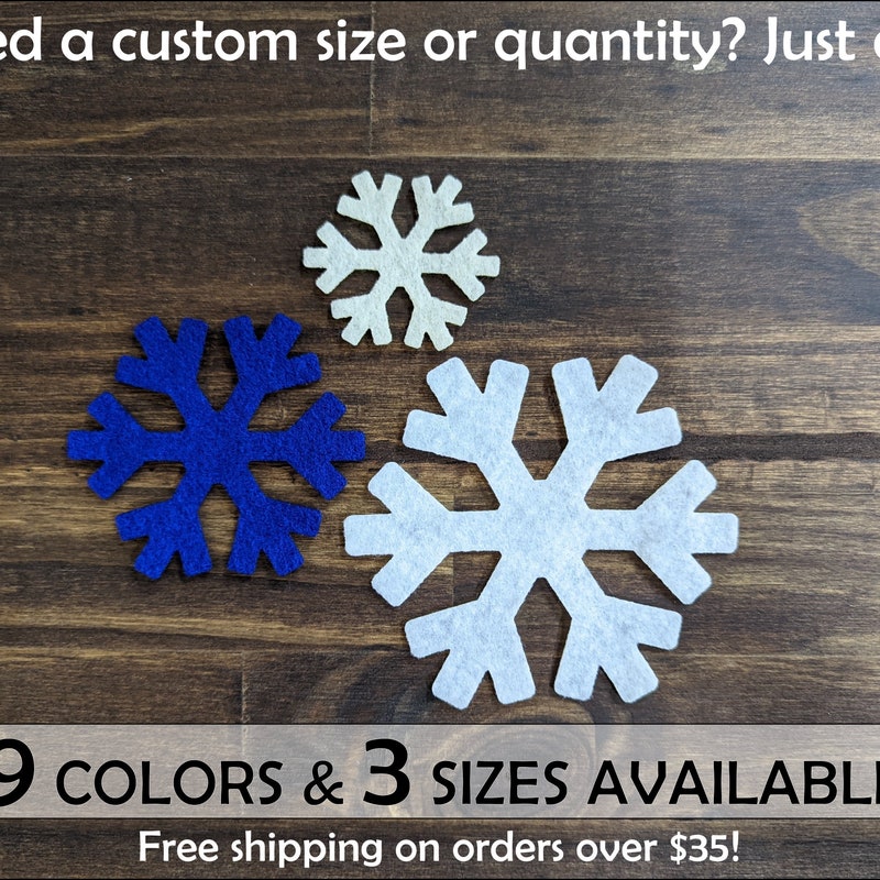 Felt Snowflakes - Etsy