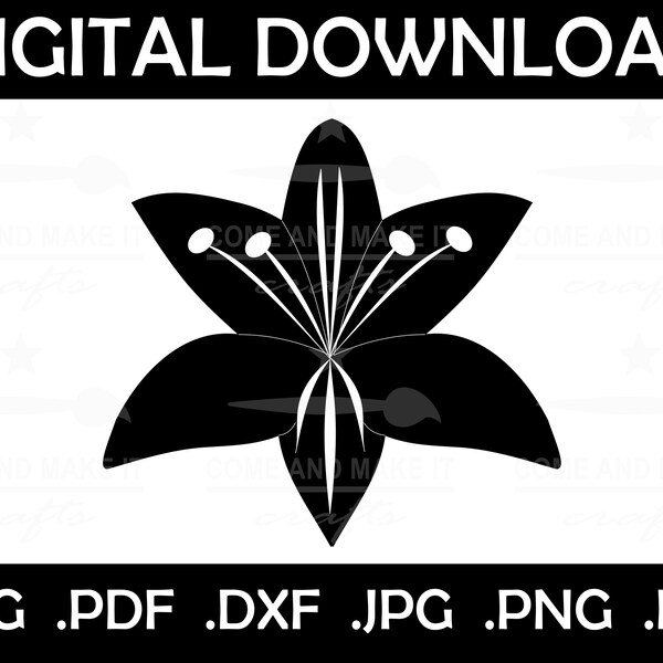 Stargazer Lily Cricut - Etsy