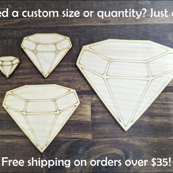 Diamond Cutout - Etsy