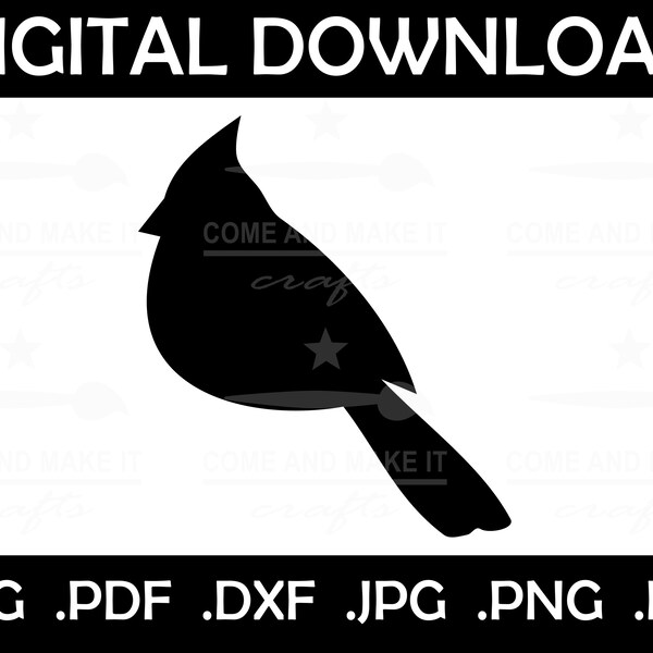 Cardinal Dxf Jpg - Etsy