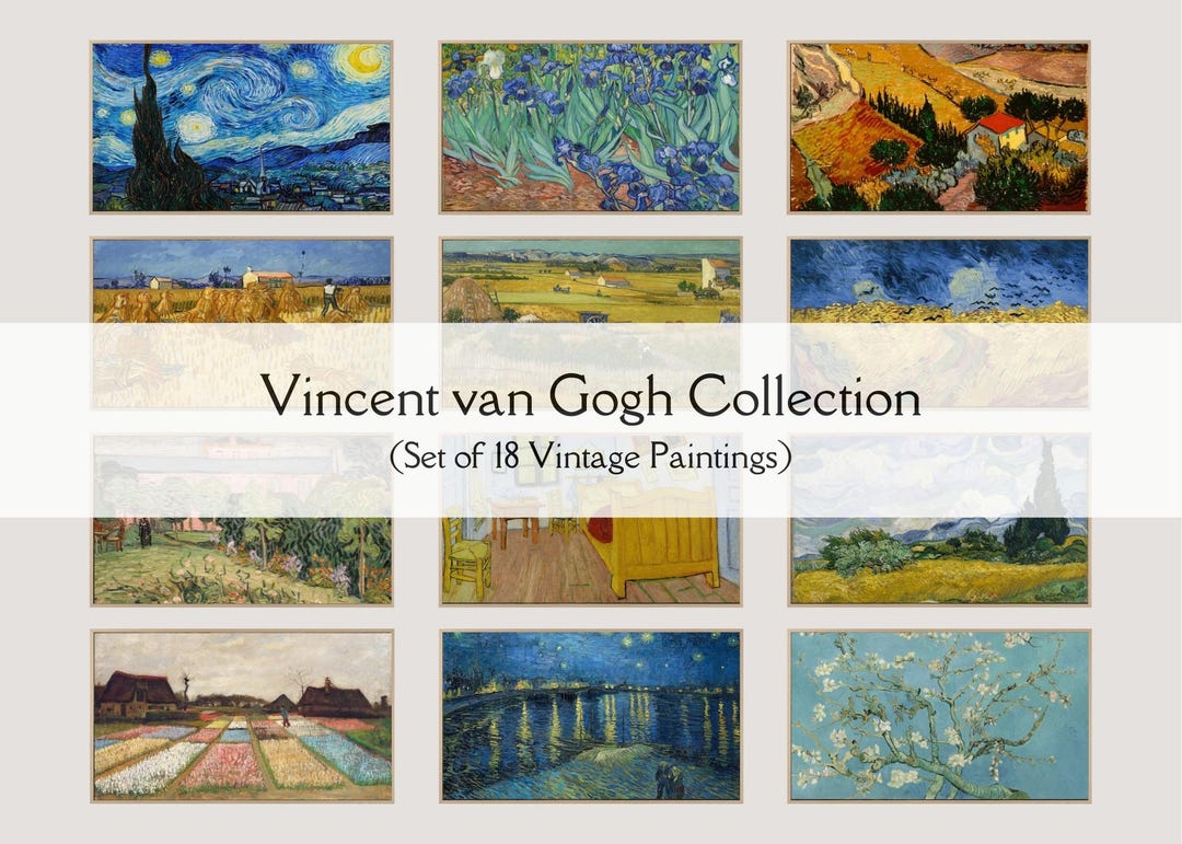 Vincent Van Gogh Art Collection Frame TV Bundle - 18 Files Included ...