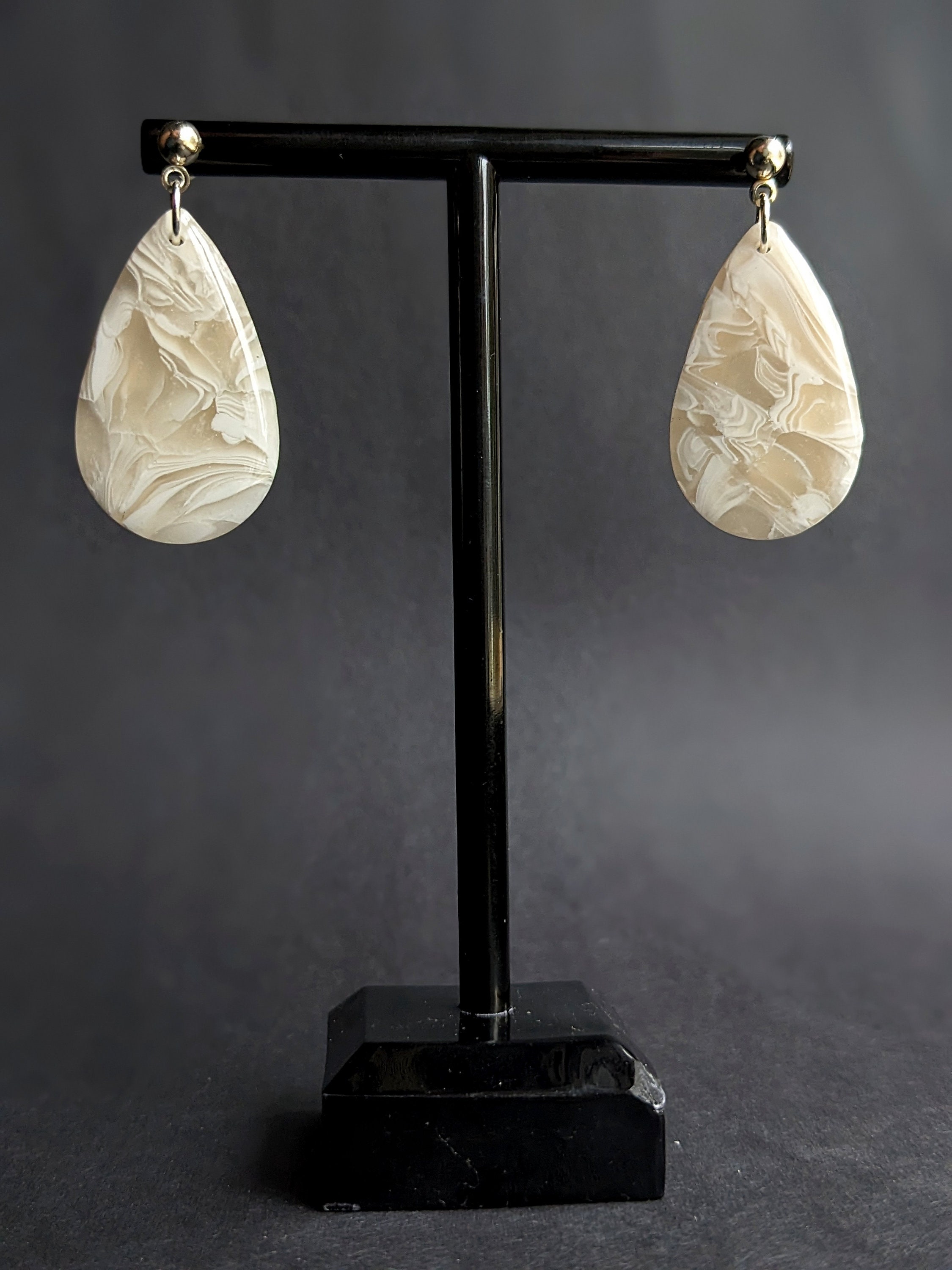 Translucent Cream & White Collection Handcrafted Polymer - Etsy