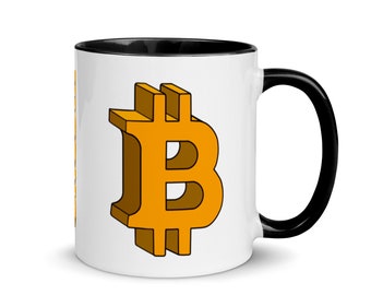 Love Bitcoin Coffee Mug Crypto Tea Cup BTC Cryptocurrency - Etsy
