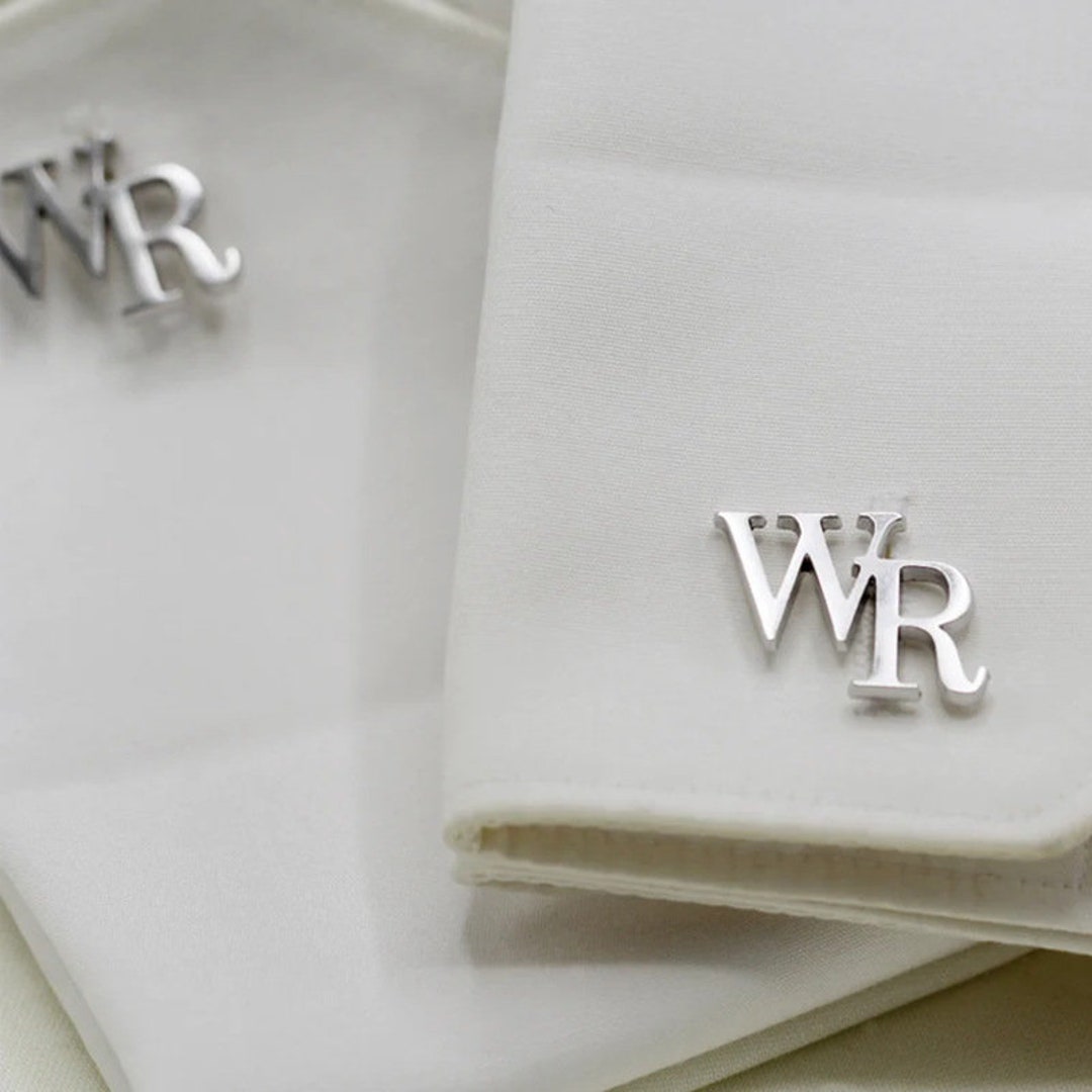 Personalized Name Cufflinks for Groomsmen, One Pair Custom Initials ...
