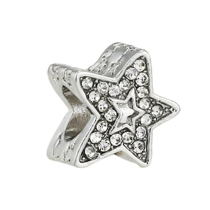 Silver Charms for European Bracelet, Galaxy Blue Star Astronaut Charm ...