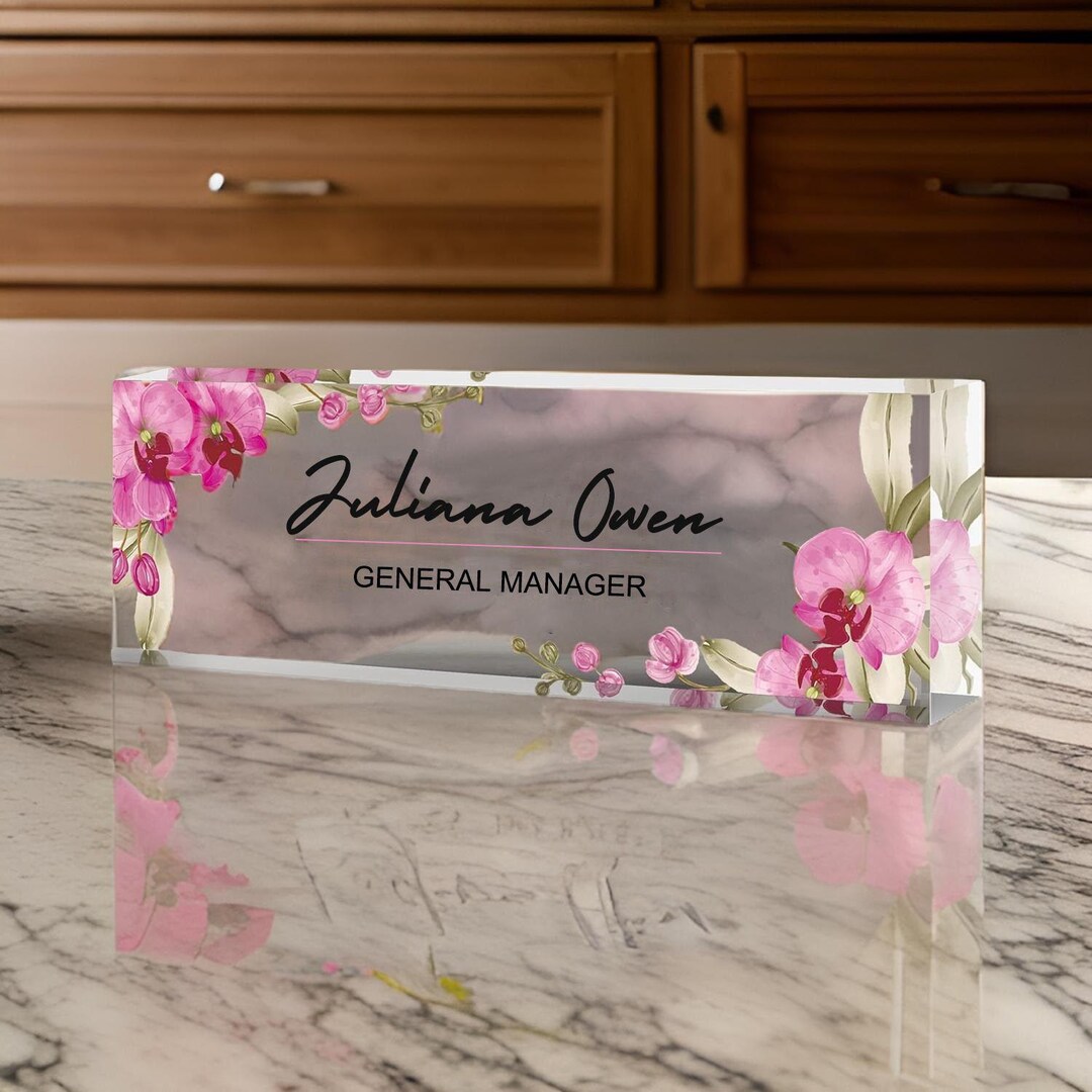 Custom Name Plate for Desk, Office Job Decor, Desk Nameplate Sign ...