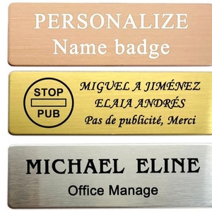 Custom Name Tags Pin Badge, Personalized Company Brand Logo Tags ...