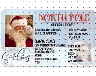 Santa Id Png - Etsy