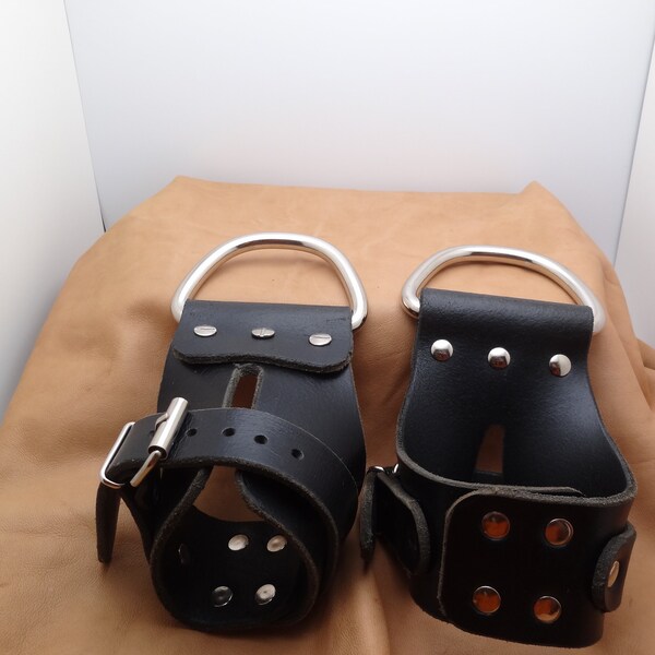 Leather Suspension Cuffs - Etsy