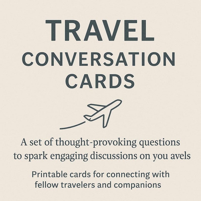 Printable Travel Conversation Cards – Road Trip Questions for Couples ...