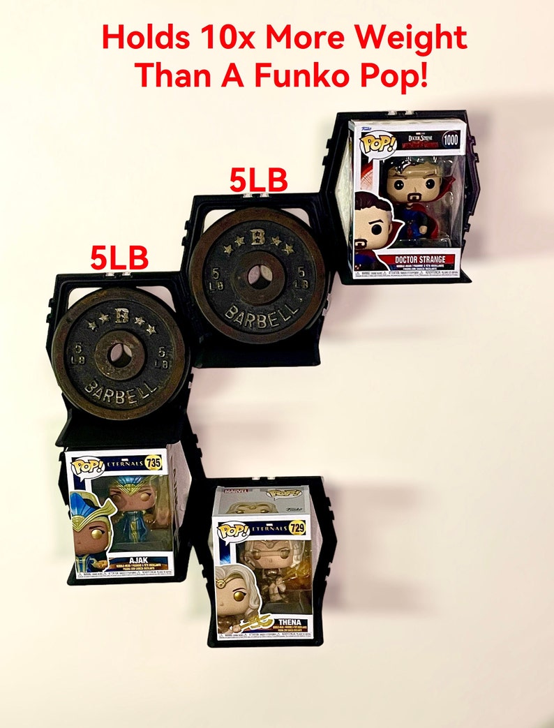 Funko Pop - Floating Hex Shelves Wall Stand - Funko Pop Box - Etsy