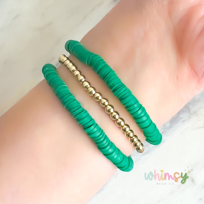 Lucky Green and Gold St. Patrick's Day Bracelets, Accessory, Women's ...