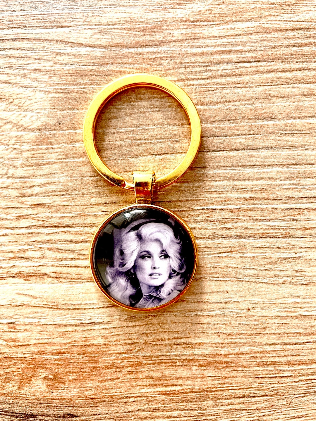 Dolly Parton Keychain, Gold Color - Etsy