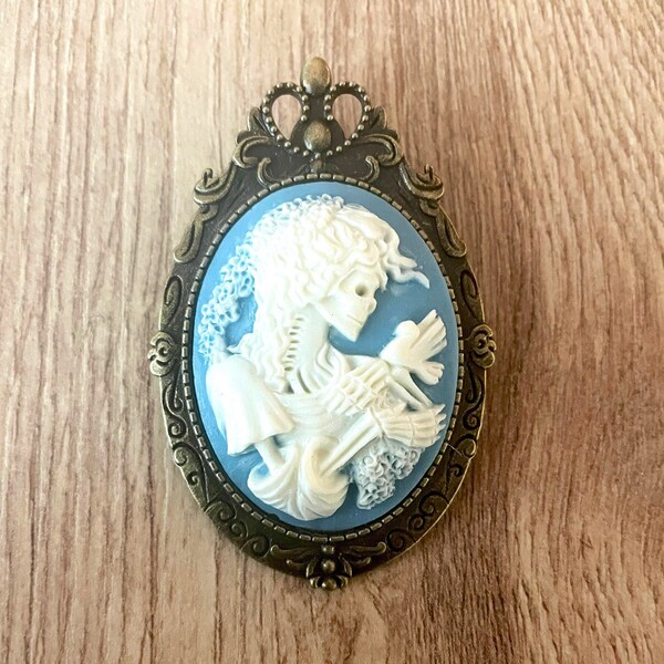 Lady Skeleton Cameo - Etsy