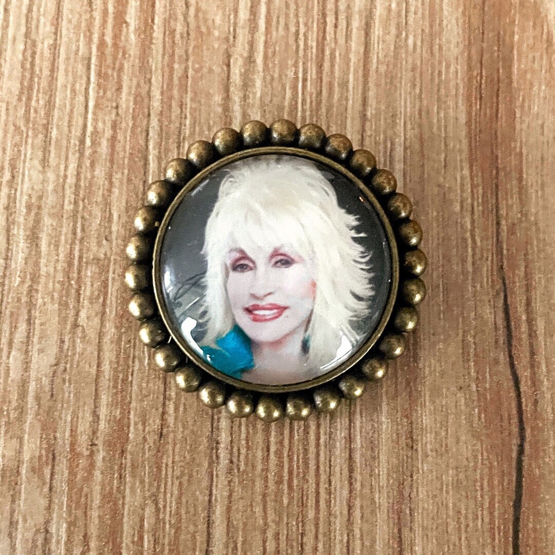 Dolly Parton Brooch, Gift for Country Music Fan, Unisex Accessories ...