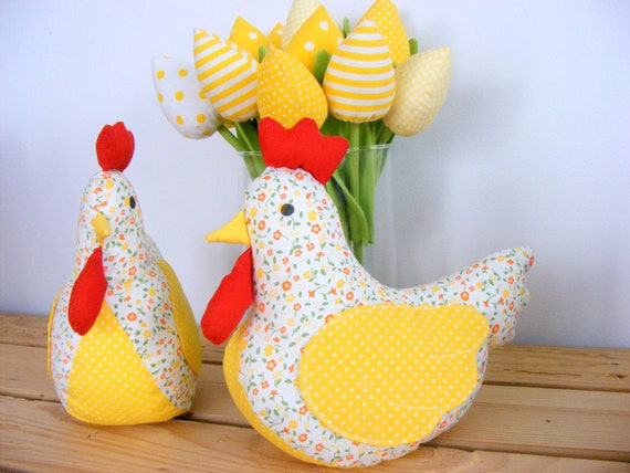 Easter Chicken Spring Home Decor Spring Chicken Easter Table - Etsy