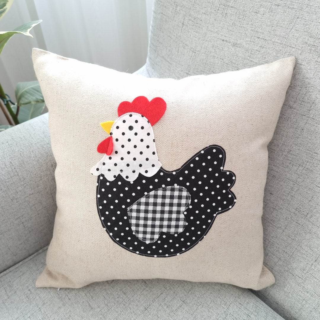 Chicken Pillowcase Easter Pillow Chicken Decoration Farm Animals Decor ...