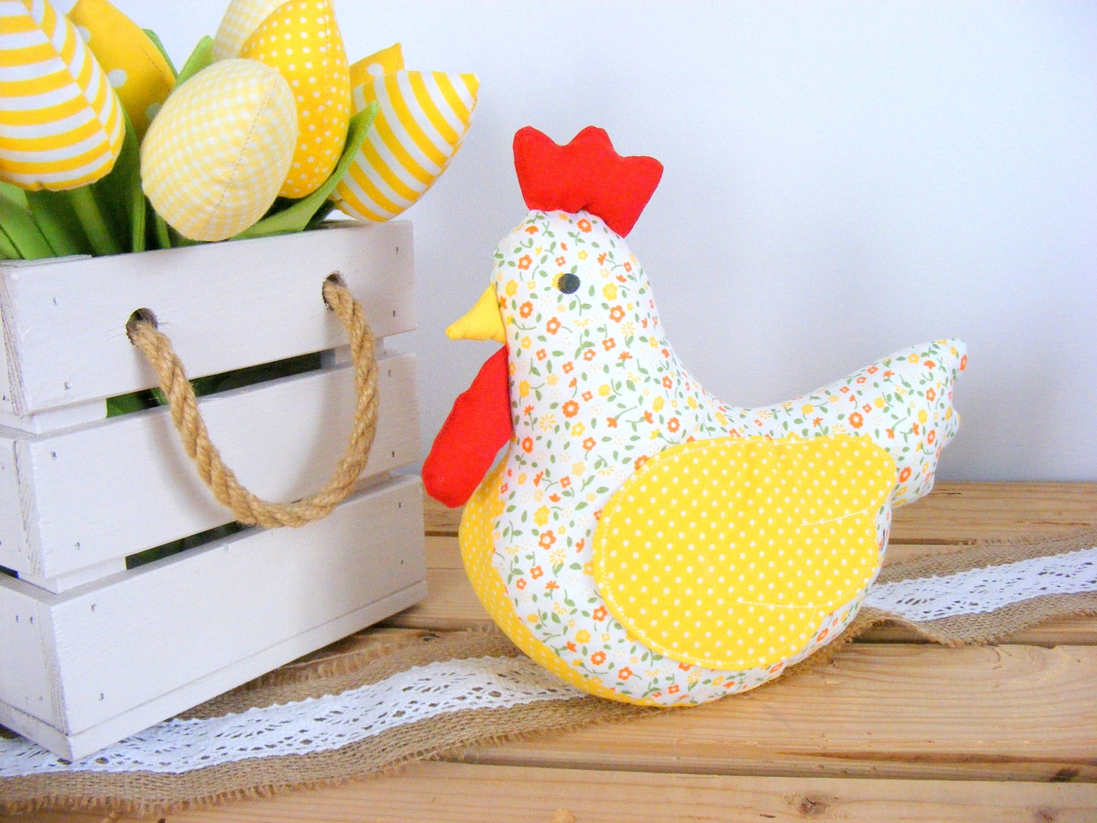 Easter Chicken Spring Home Decor Spring Chicken Easter Table - Etsy