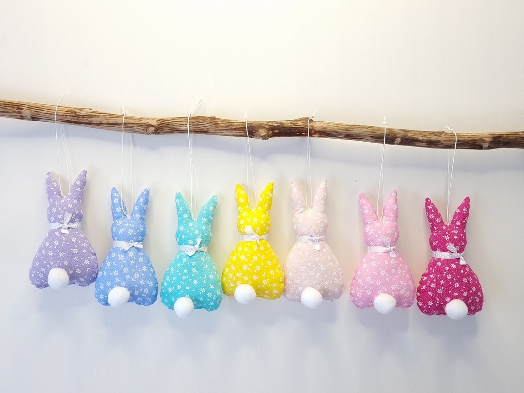 Easter Bunny Tree Ornament Hanging Easter Bunny Decorations Baby Easter ...