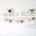Beige Heart Garland Boho Nursery Decor, Beige Wall Art Heart Decor ...