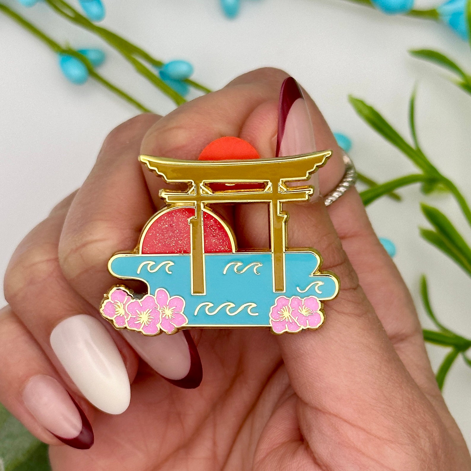 Torii Gate Enamel Pin | Japanese Shrine-inspired Accessory for Cultural ...