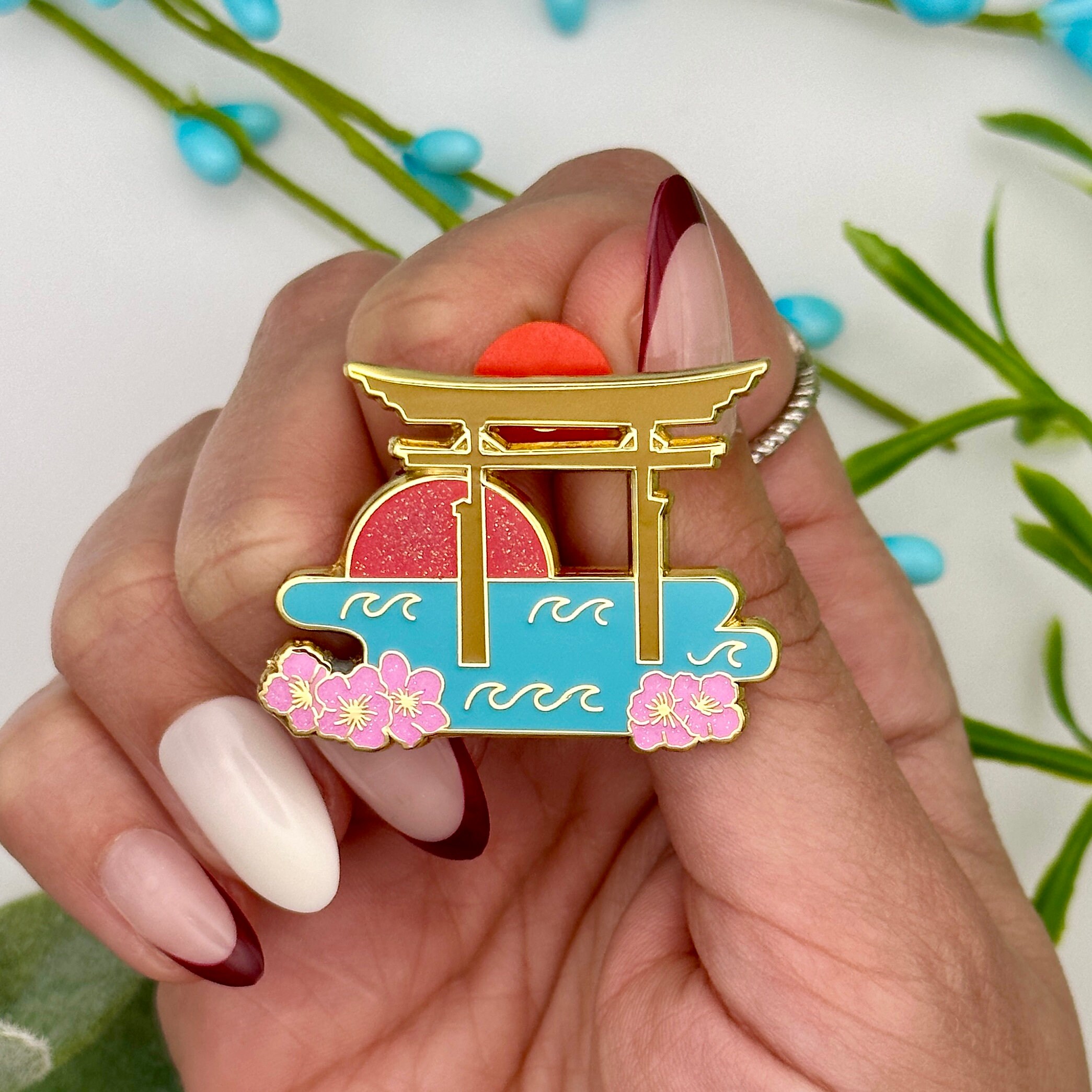 Torii Gate Enamel Pin | Japanese Shrine-inspired Accessory for Cultural ...
