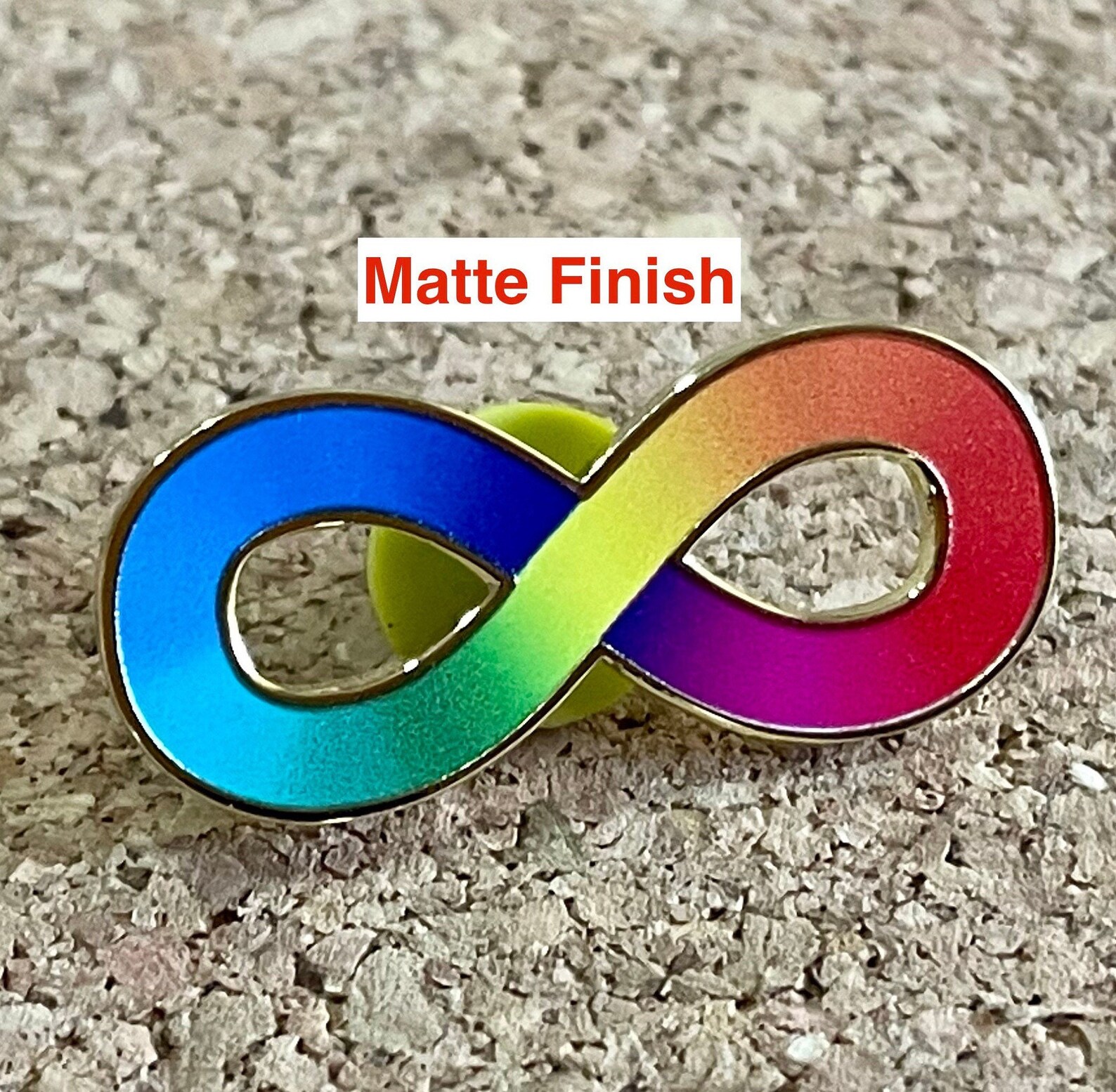 Neurodivergent Infinity Enamel Pin - Etsy